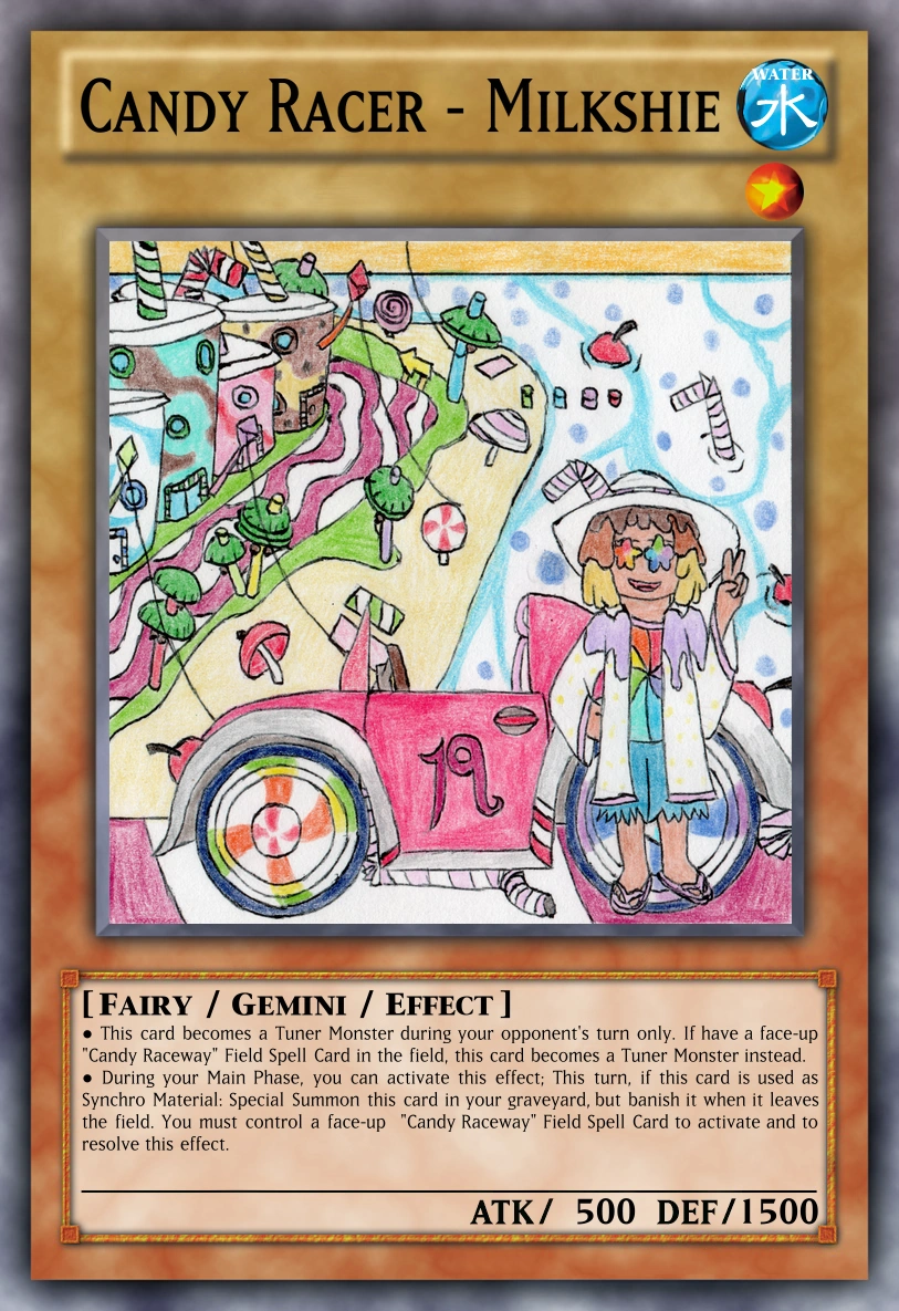 Candy Racer - Milkshie | Yu-Gi-Oh Card Maker Wiki | Fandom