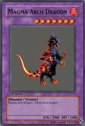 Magma Arch Dragon | Yu-Gi-Oh Card Maker Wiki | Fandom