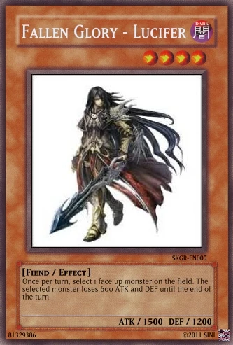 Fallen Glory - Lucifer | Yu-Gi-Oh Card Maker Wiki | Fandom