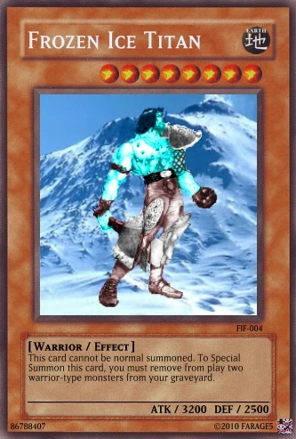Frozen Ice Titan | Yu-Gi-Oh Card Maker Wiki | Fandom