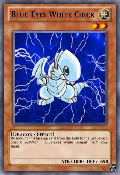Blue-Eyes White Chick | Yu-Gi-Oh Card Maker Wiki | Fandom