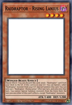 Raidraptor - Rising Lanius | Yu-Gi-Oh Card Maker Wiki | Fandom
