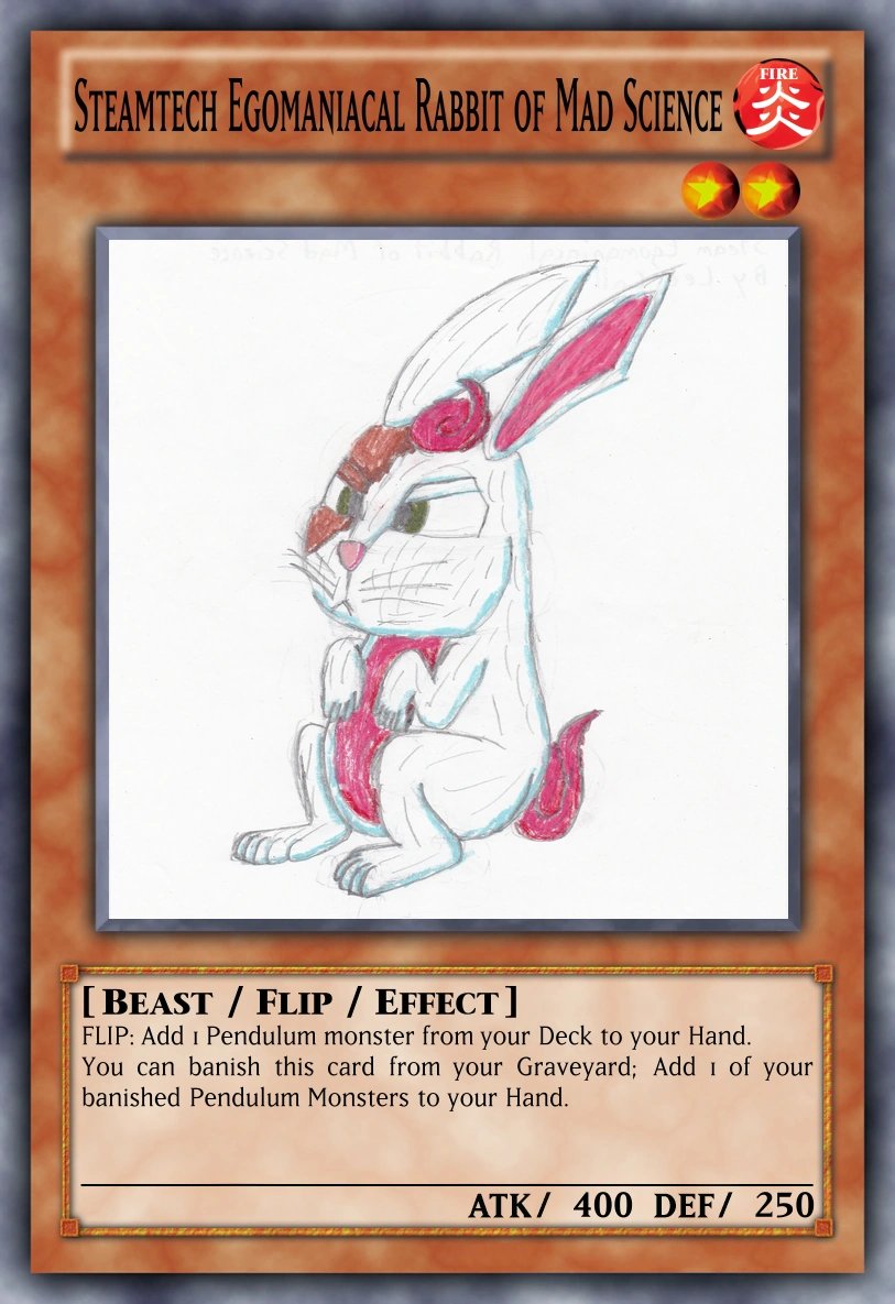 Steamtech Egomaniacal Rabbit of Mad Science | Yu-Gi-Oh Card Maker Wiki ...