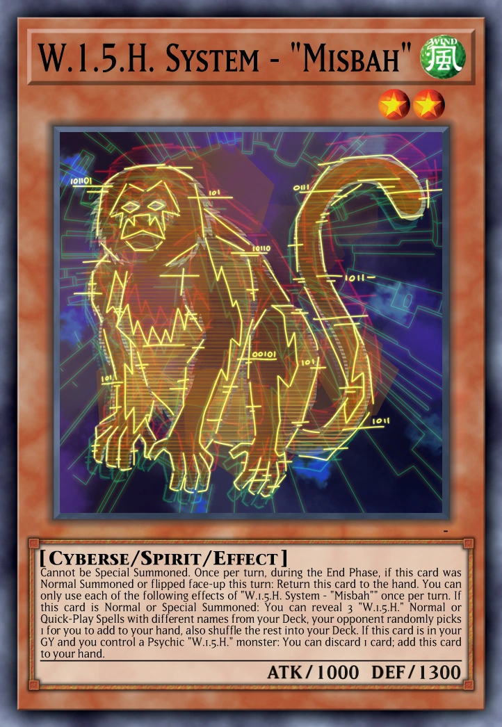 W.1.5.H. System - "Misbah" | Yu-Gi-Oh Card Maker Wiki | Fandom