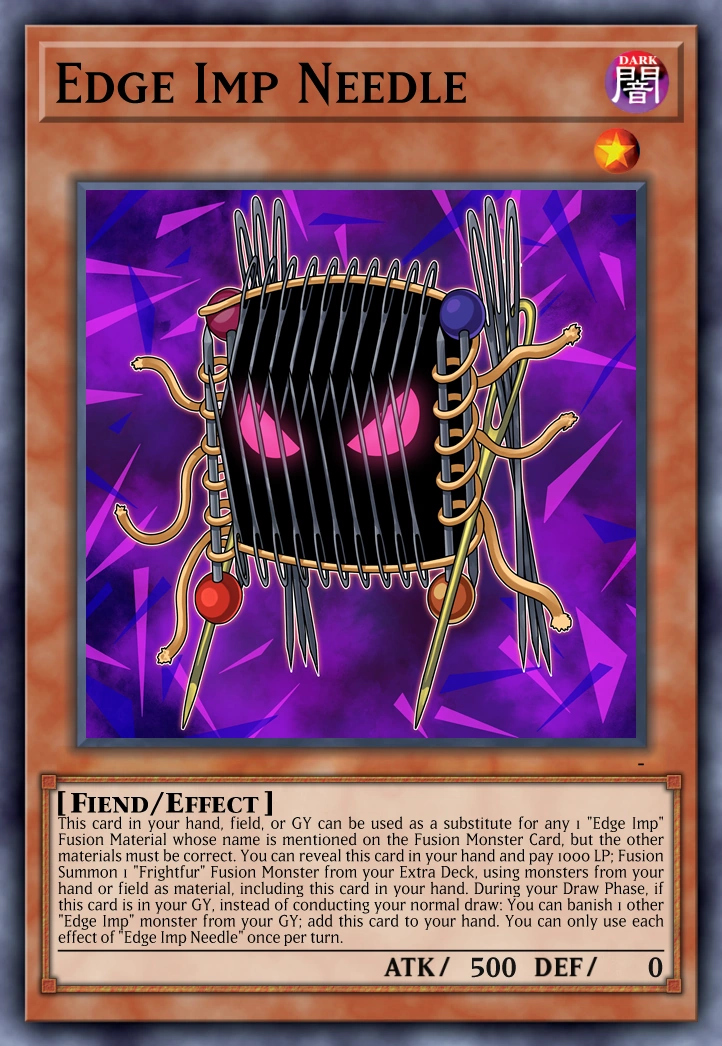 Edge Imp Needle | Yu-Gi-Oh Card Maker Wiki | Fandom