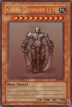 Golem Defender LV10 | Yu-Gi-Oh Card Maker Wiki | Fandom