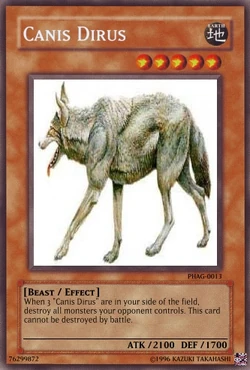 Canis Dirus | Yu-Gi-Oh Card Maker Wiki | Fandom