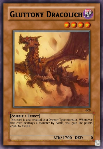 Gluttony Dracolich | Yu-Gi-Oh Card Maker Wiki | Fandom