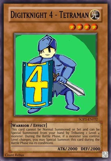 Digitknight 4 - Tetraman | Yu-Gi-Oh Card Maker Wiki | Fandom