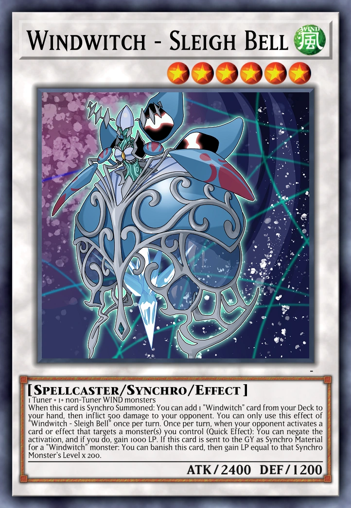 Windwitch - Sleigh Bell | Yu-Gi-Oh Card Maker Wiki | Fandom