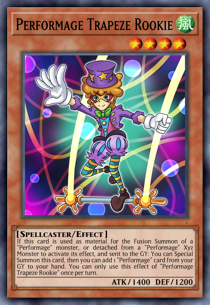 Performage Trapeze Rookie | Yu-Gi-Oh Card Maker Wiki | Fandom
