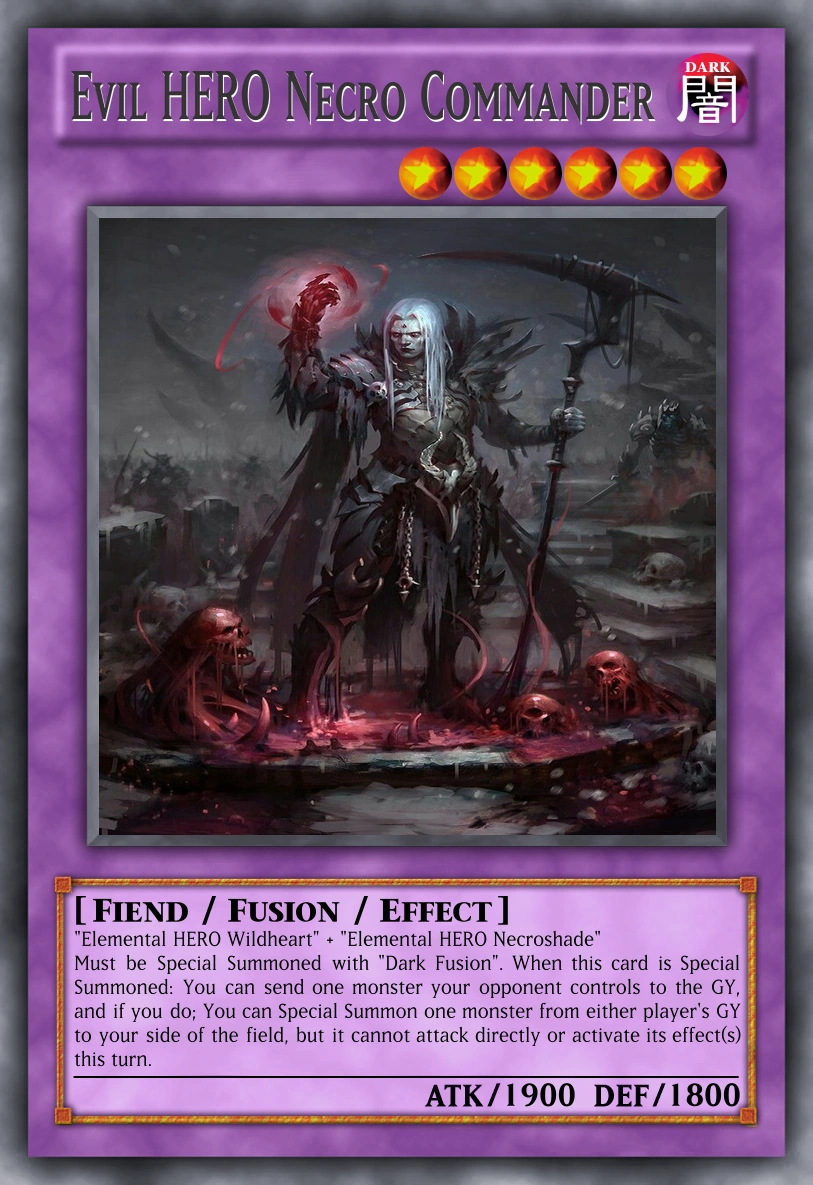 Evil HERO Necro Commander | Yu-Gi-Oh Card Maker Wiki | Fandom