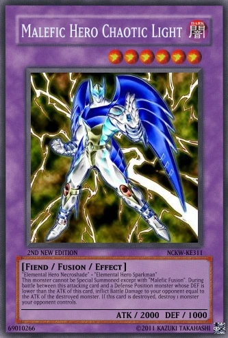 Malefic HERO Chaotic Light | Yu-Gi-Oh Card Maker Wiki | Fandom