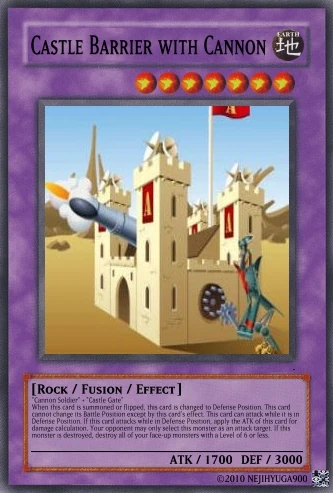 Castle Barrier with Cannon | Yu-Gi-Oh Card Maker Wiki | Fandom