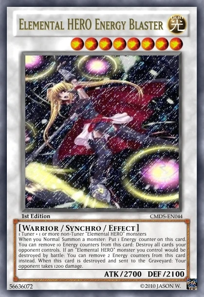 Elemental HERO Energy Blaster | Sakura CC Wiki | Fandom