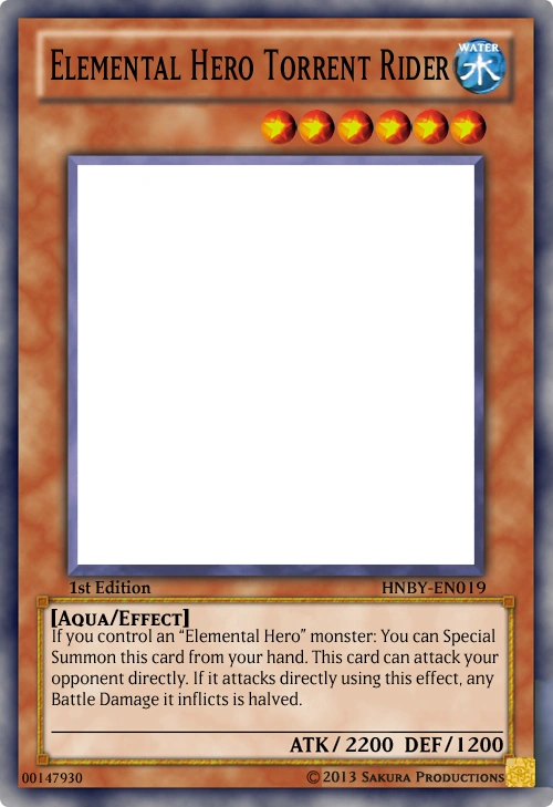 Elemental HERO Torrent Rider | Sakura CC Wiki | Fandom