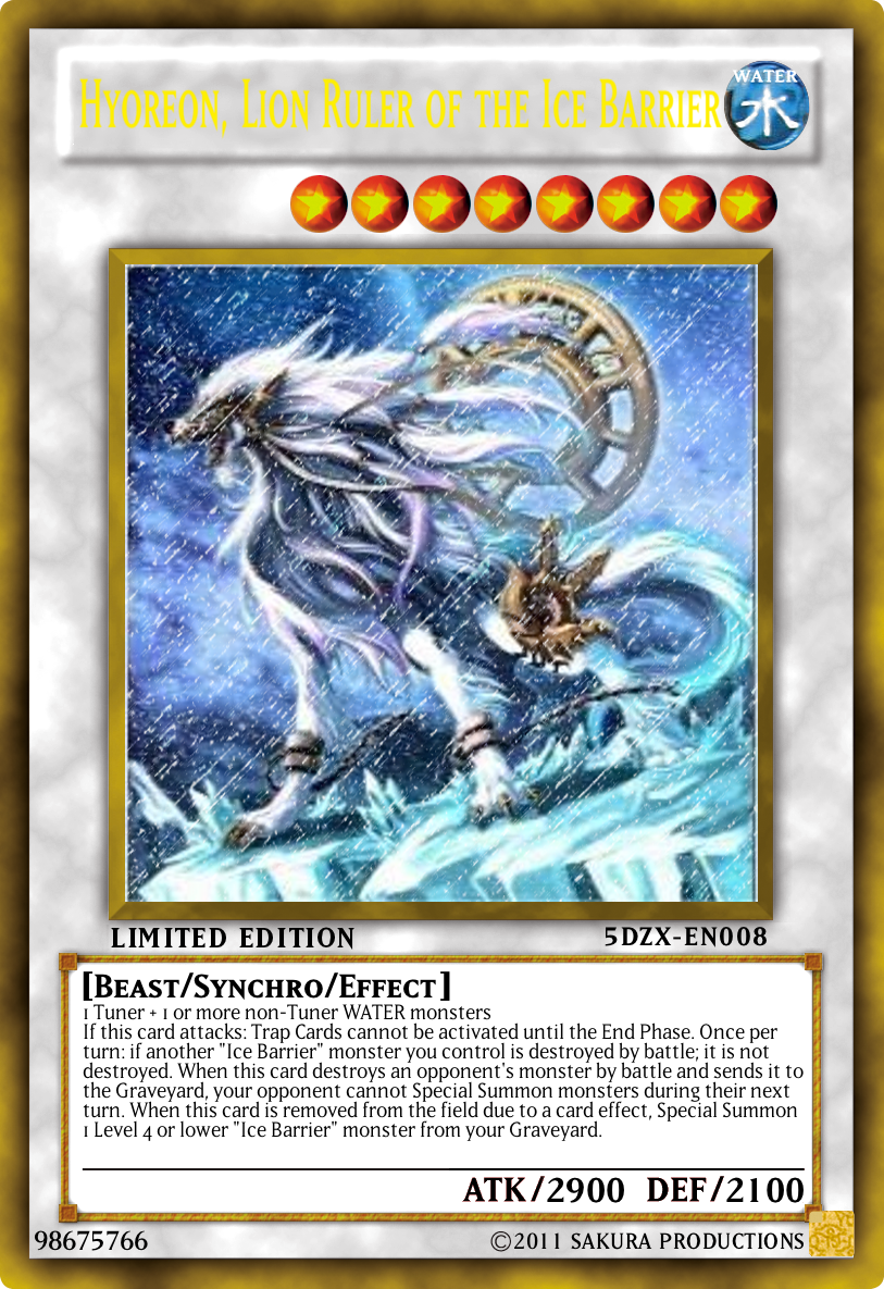 Hyoreon Lion Ruler Of The Ice Barrier Sakura Cc Wiki Fandom