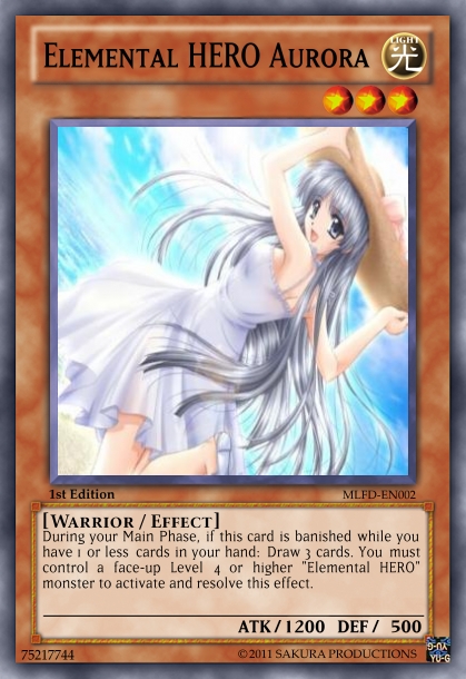 Elemental Hero Aurora Sakura Cc Wiki Fandom