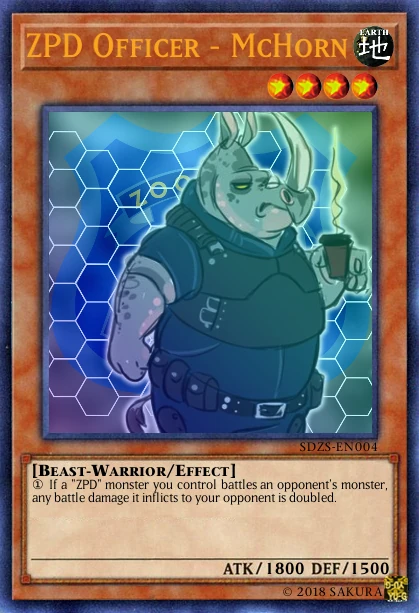 ZPD Officer - McHorn | Sakura CC Wiki | Fandom