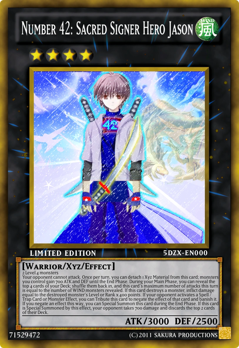 Number 42: Sacred Signer Hero Jason | Sakura CC Wiki | Fandom