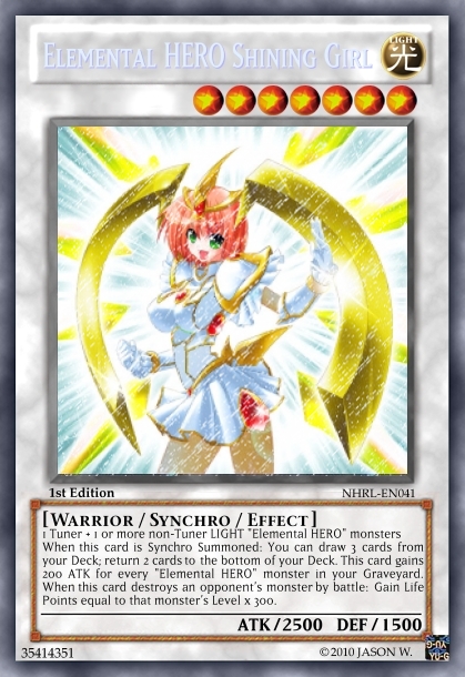 Elemental Hero Shining Girl Sakura Cc Wiki Fandom