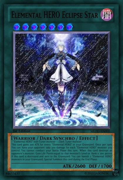 Elemental HERO Eclipse Star | Sakura CC Wiki | Fandom