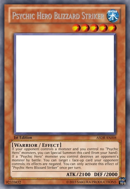 Psychic Hero Blizzard Striker | Sakura CC Wiki | Fandom