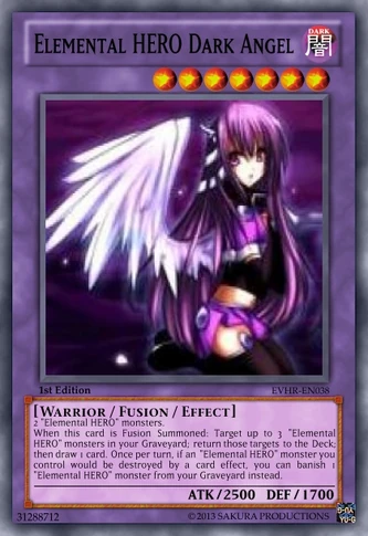 Elemental HERO Dark Angel | Sakura CC Wiki | Fandom