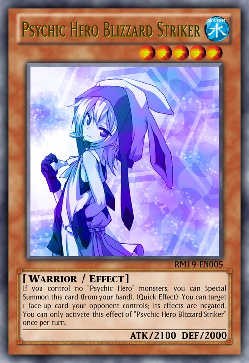 Psychic Hero Blizzard Striker (Remake) | Sakura CC Wiki | Fandom