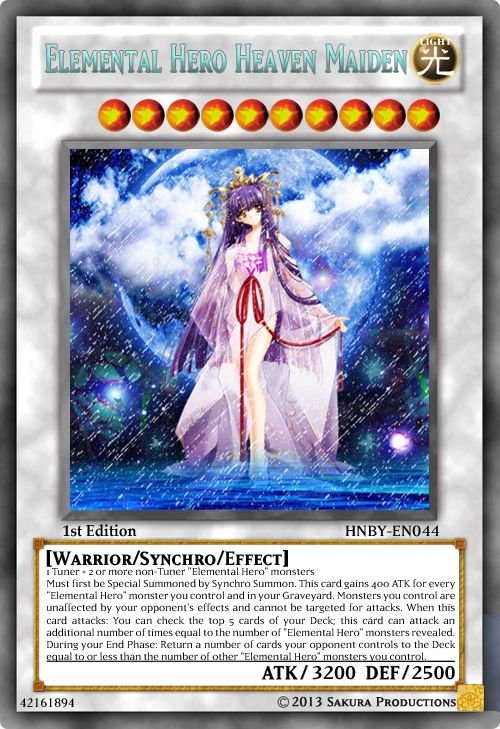 Elemental HERO Heaven Maiden | Sakura CC Wiki | Fandom