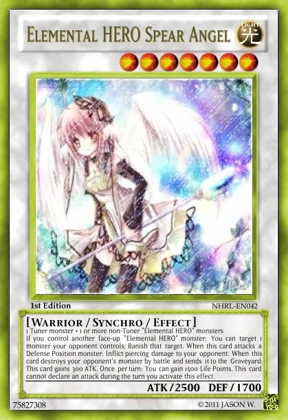 Elemental HERO Spear Angel | Sakura CC Wiki | Fandom