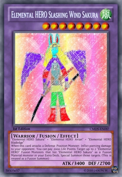 Elemental HERO Slashing Wind Sakura | Sakura CC Wiki | Fandom