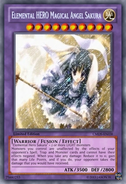 Elemental HERO Magical Angel Sakura | Sakura CC Wiki | Fandom