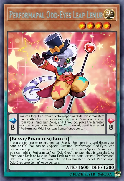 Performapal Odd-Eyes Leap Lemur | Sakura CC Wiki | Fandom