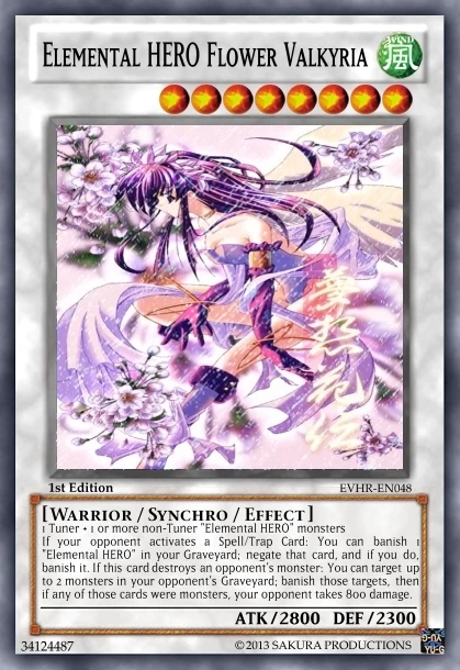 Elemental HERO Flower Valkyria | Sakura CC Wiki | Fandom