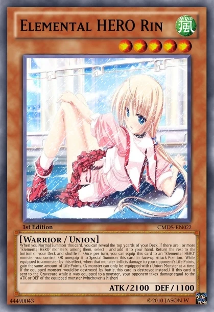 Elemental HERO Rin | Sakura CC Wiki | Fandom