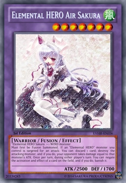 Elemental HERO Air Sakura | Sakura CC Wiki | Fandom