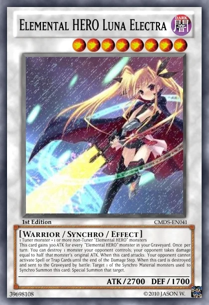 Elemental HERO Luna Electra | Sakura CC Wiki | Fandom