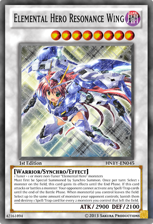 Elemental Hero Resonance Wing Sakura Cc Wiki Fandom