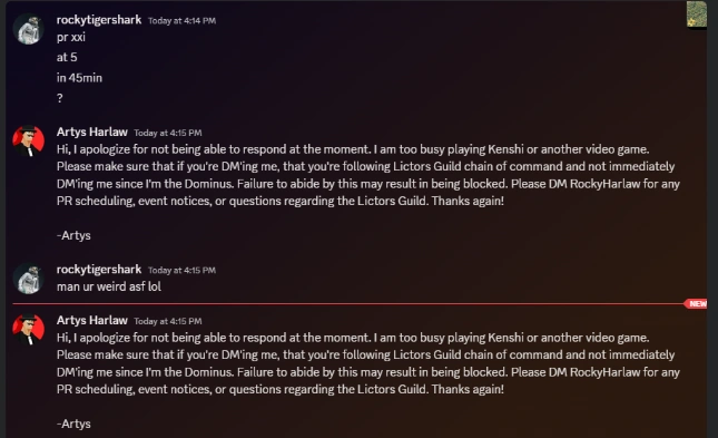 Motus: Remove the Lictors Guild Dominus | Ydarome Wiki | Fandom
