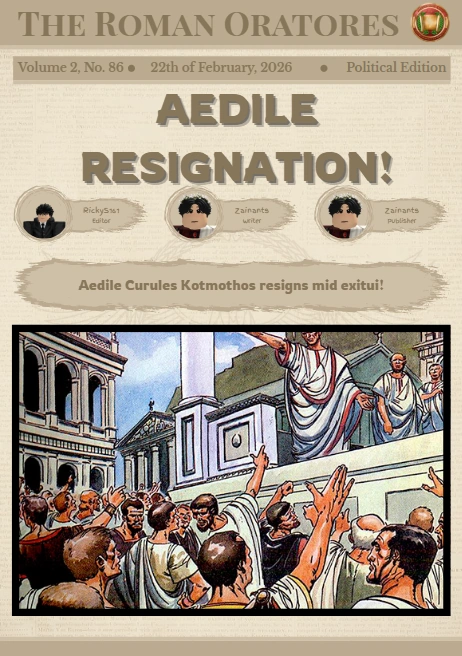 AEDILE RESIGNATION! | Ydarome Wiki | Fandom