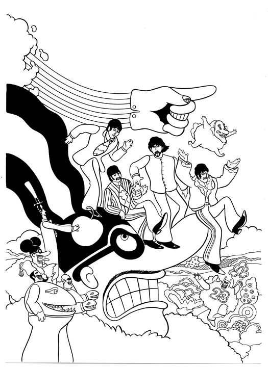 Yellow Submarine Coloring Pages