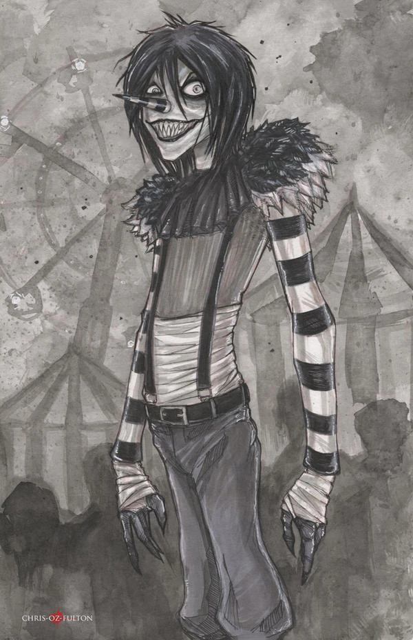 how to draw laughing jack step by step