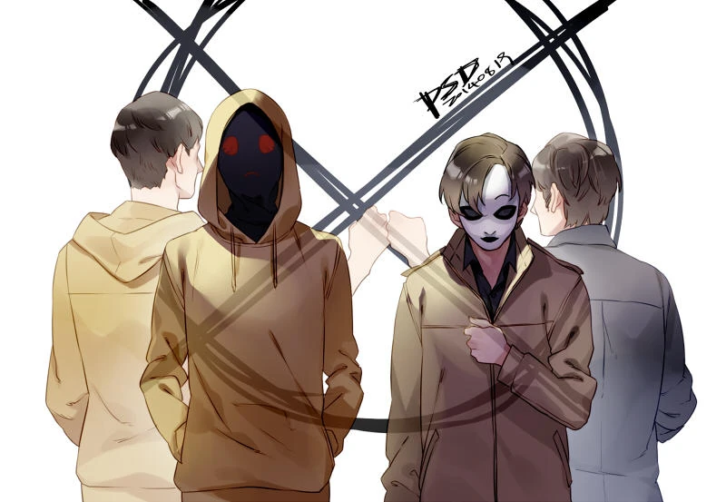 masky and hoodie creepypasta coloring pages