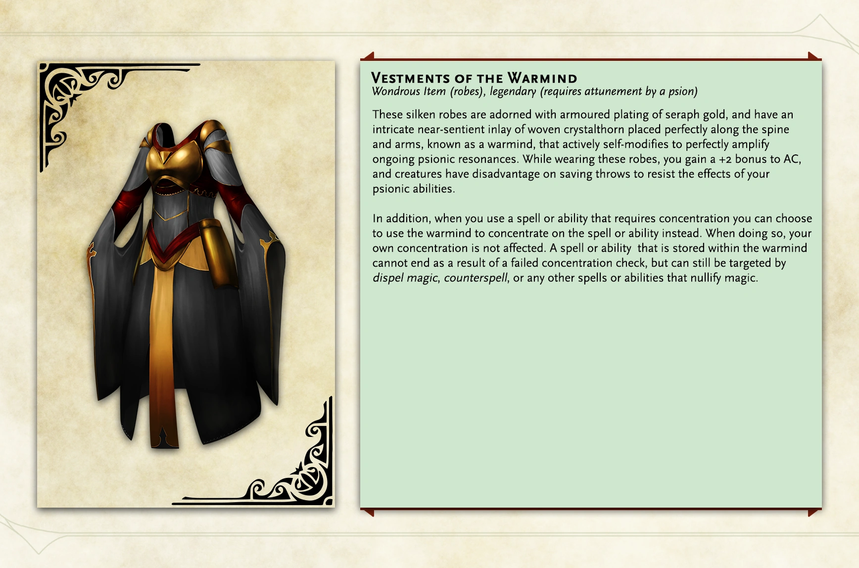 Vestments of the Warmind | World of Ygdren Wiki | Fandom
