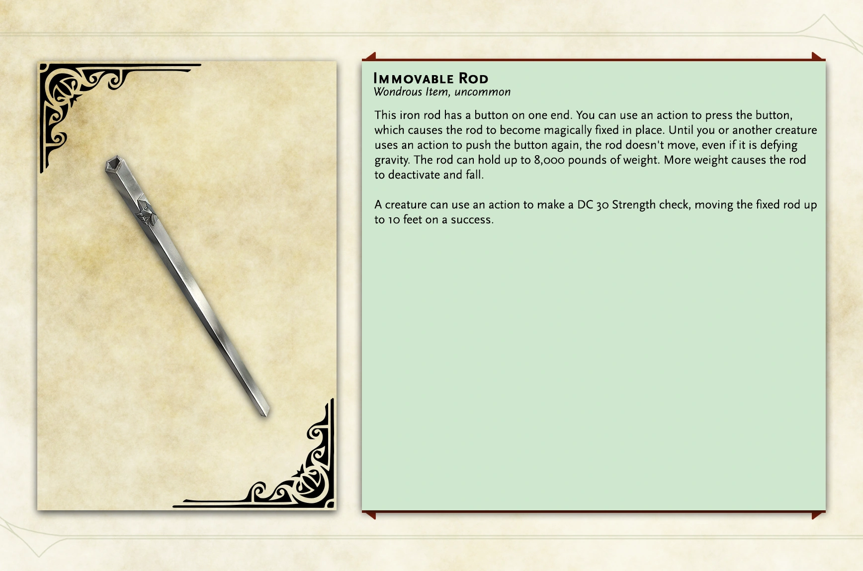 Immovable Rod | World of Ygdren Wiki | Fandom