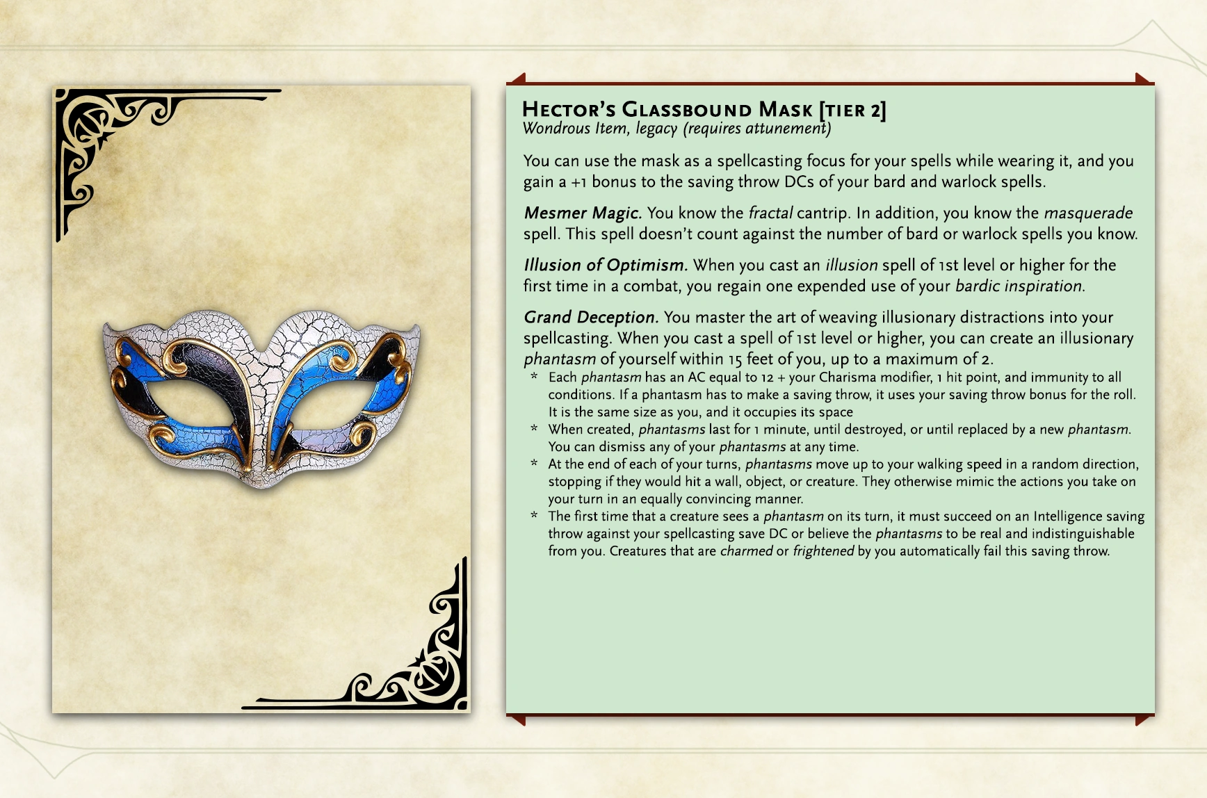 Hector's Glassbound Mask | World of Ygdren Wiki | Fandom