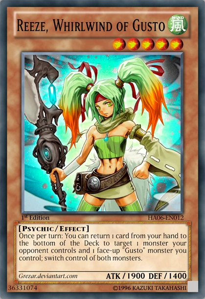 Reeze, Whirlwind of Gusto | Wikia Yu-Gi-Oh! tiếng Việt | Fandom