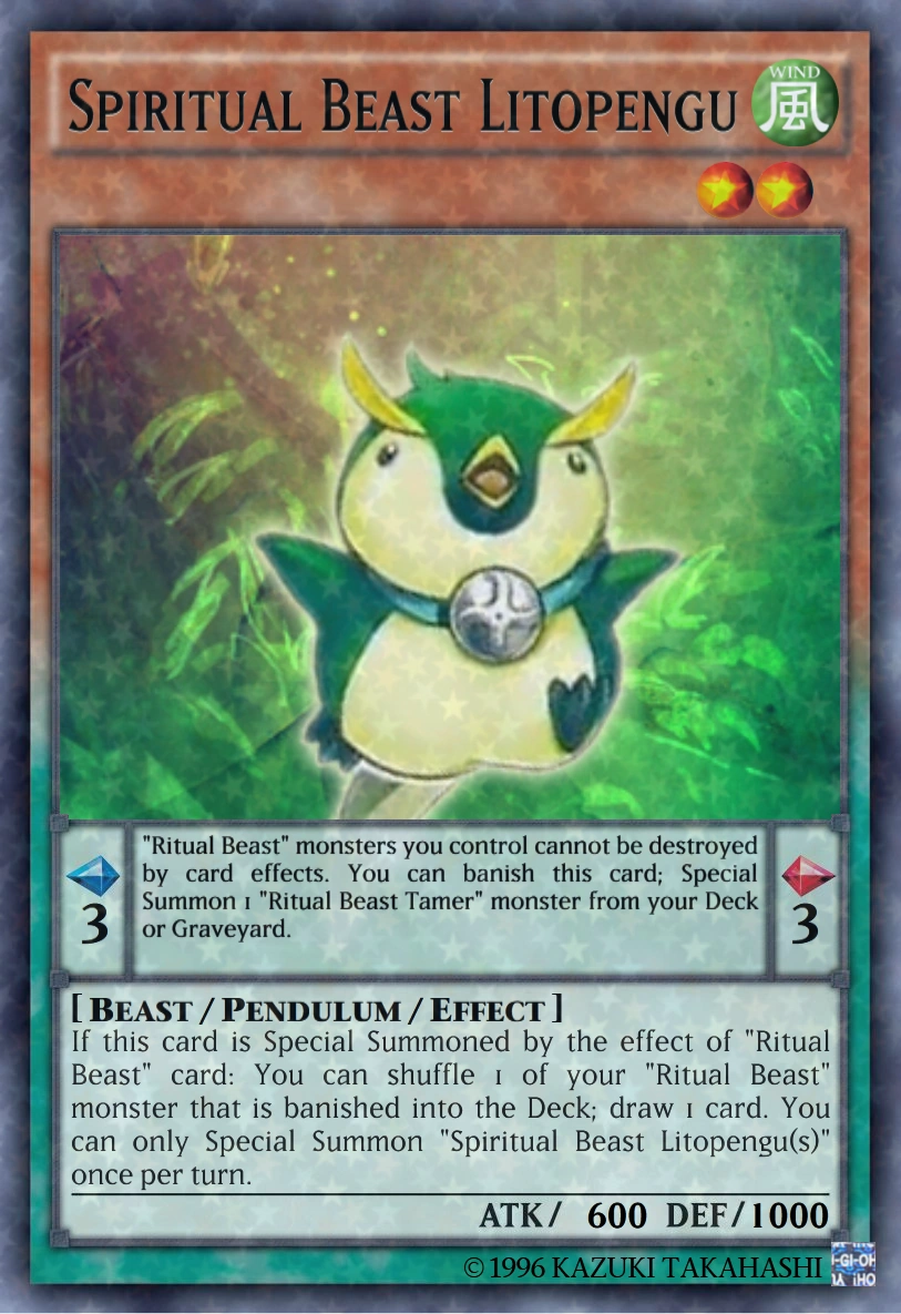 Spiritual Beast Litopengu | Wikia YGOPro Custom | Fandom
