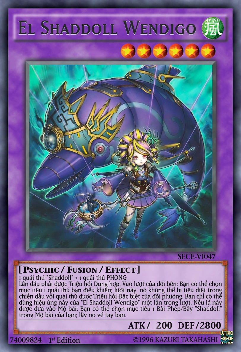 El Shaddoll Wendigo | Yu-Gi-Oh! Card Fan-Made Vietnamese Wiki | Fandom